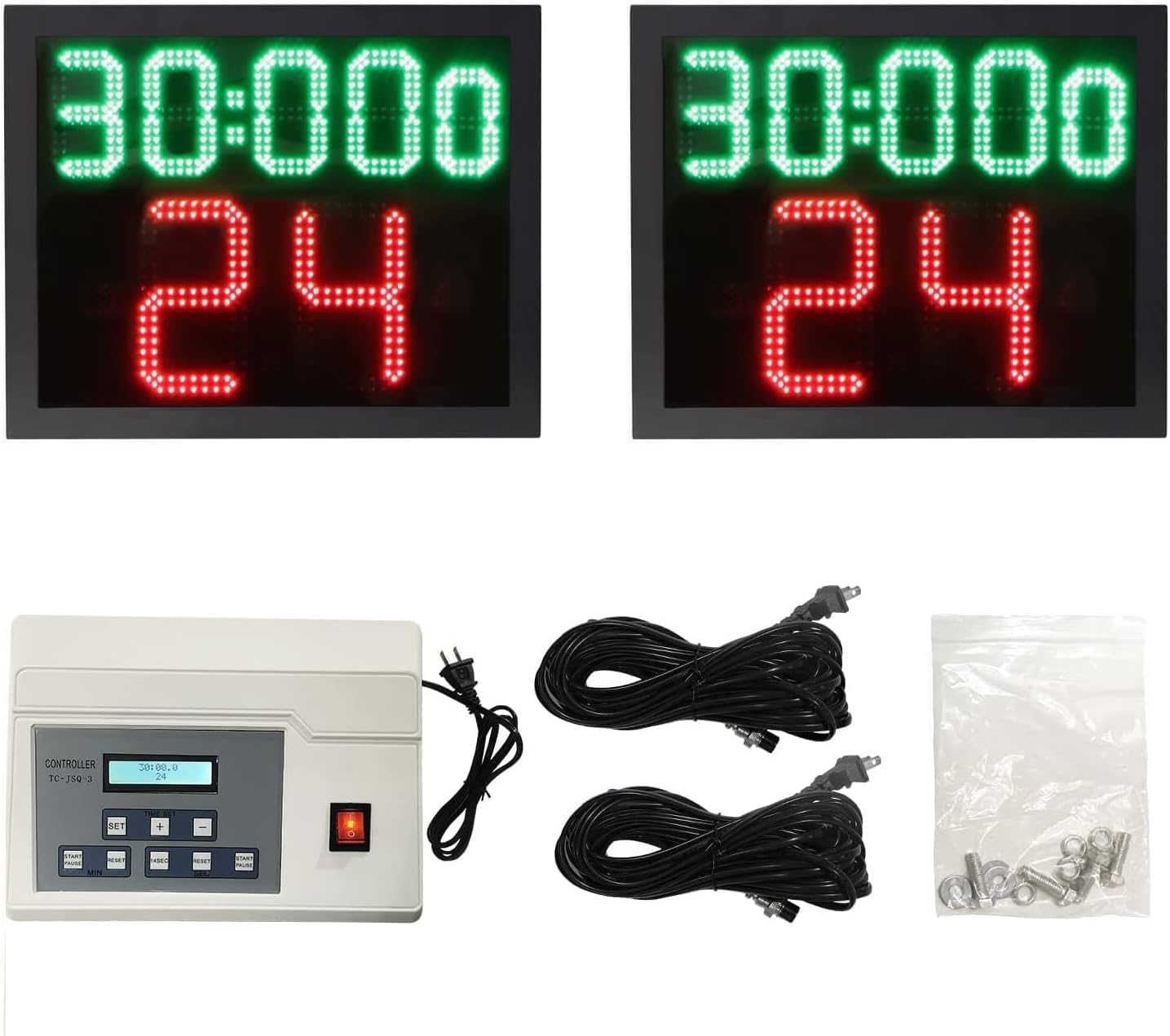 Amazon.com: Large Electronic Basketball Scoreboard with Buzzer, Wall ...