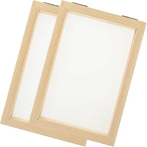 Amazon.com: Angoily 2 pcs Wooden Paper Making Screen Screen for Paper ...