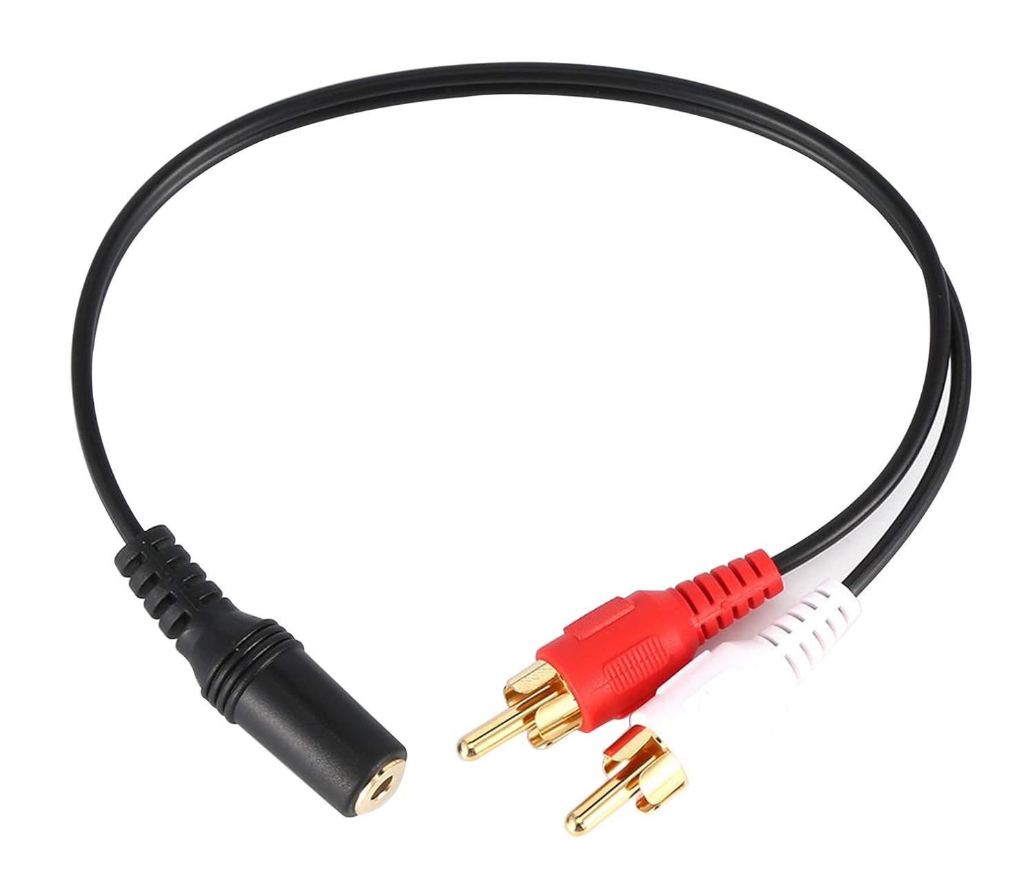 Amazon.com: Universal 3.5mm Stereo Audio Female Jack to 2 RCA Male ...