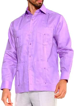 GUAYABERAS CUBANAS Traditional Guayabera Shirt. Premium 100% Linen ...