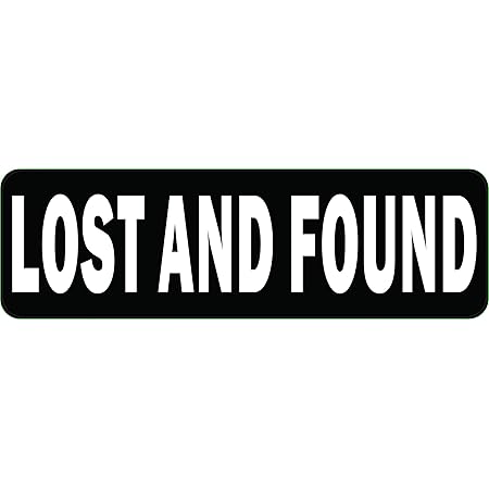 Amazon.com: StickerTalk Lost and Found Vinyl Sticker, 10 inches by 3 ...