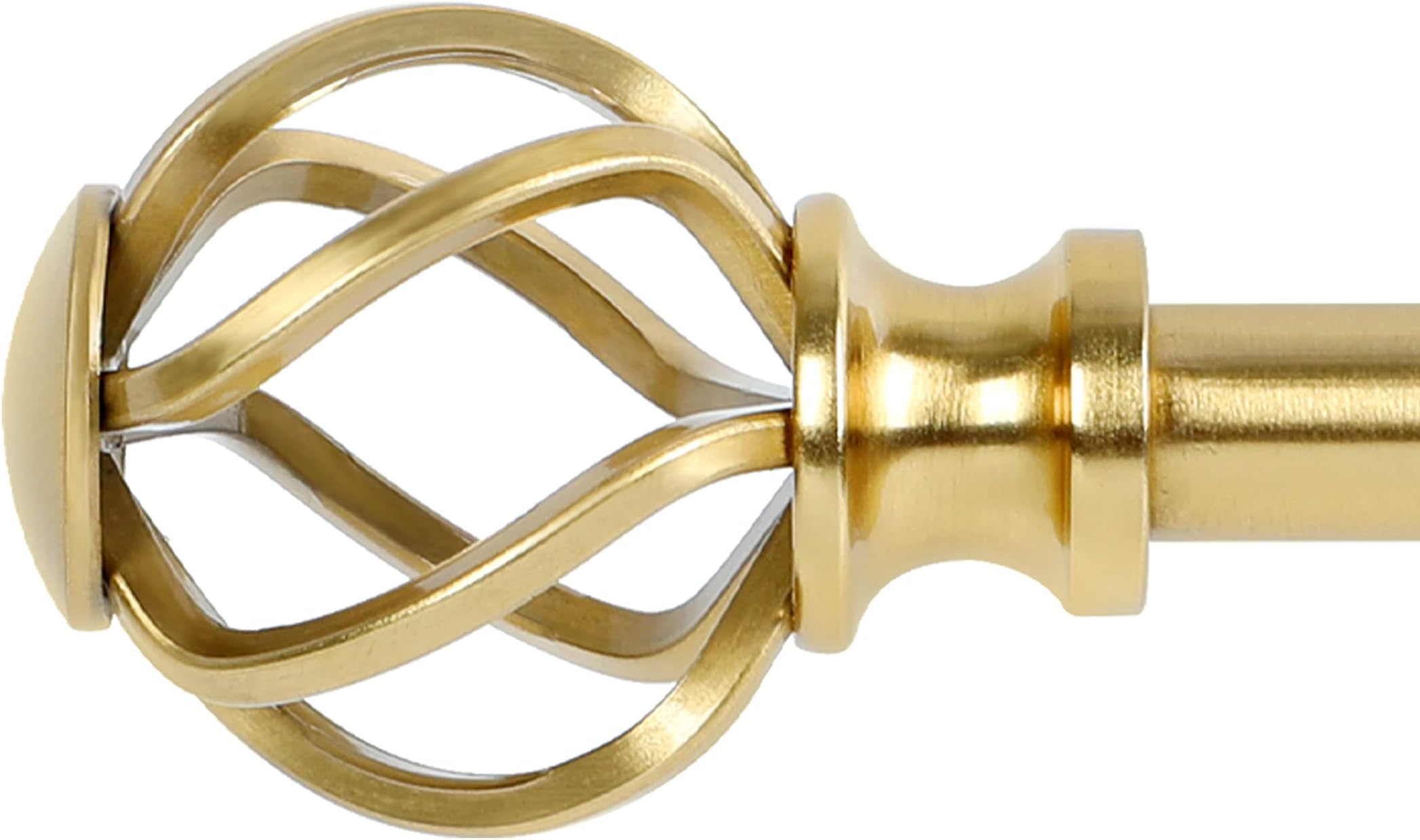 Amazon.com: Gold Curtain Rods for Windows 66 to 120 inch with Twisted ...