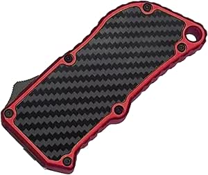 OTF Box Cutter Automatic Utility Knife Dual Action Out the Front(Carbon ...