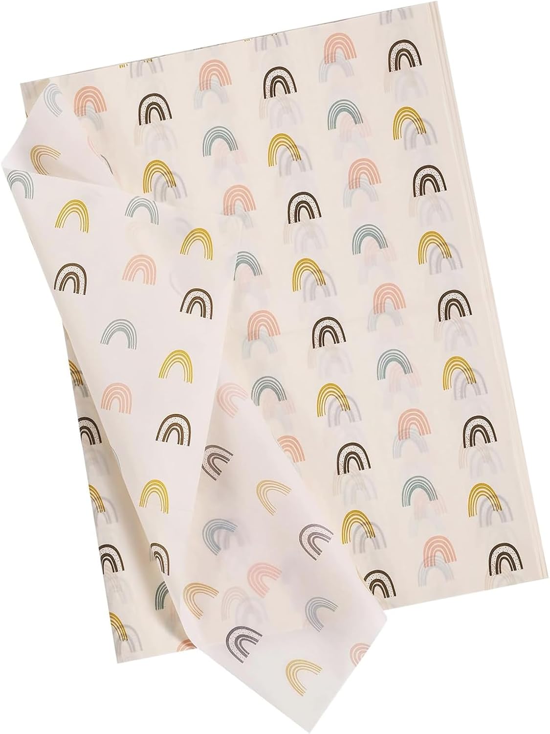 30 Sheets Rainbow Tissue Paper,Gift Wrap Rainbow Tissue Paper,70x50cm ...