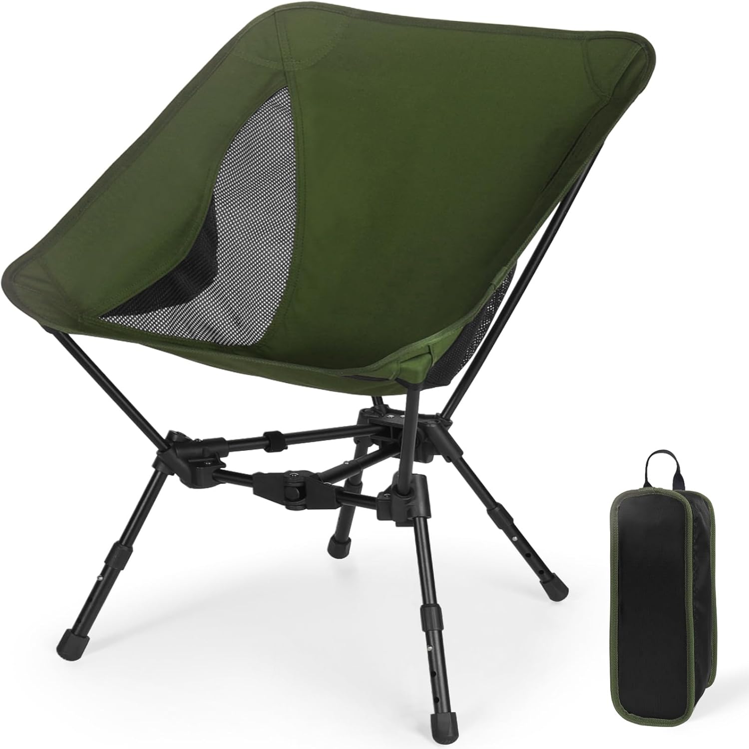 Portable Camping Chair Backpacking Chair: Ultra Light Height Adjustable ...