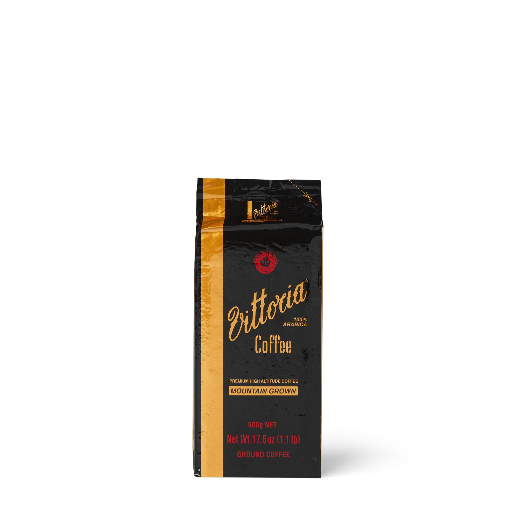Vittoria Coffee 100% Arabica Mountain Grown Ground Coffee - 500g. High ...