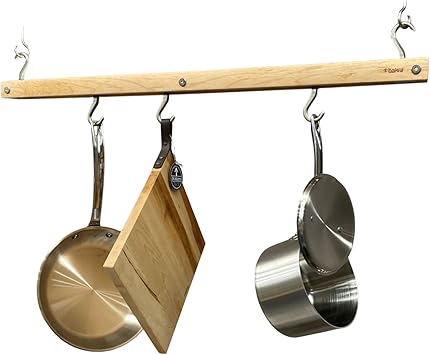 Amazon.com: J.K. Adams 36-Inch-by-12-Inch Hardwood Ceiling Mini Bar Pot ...