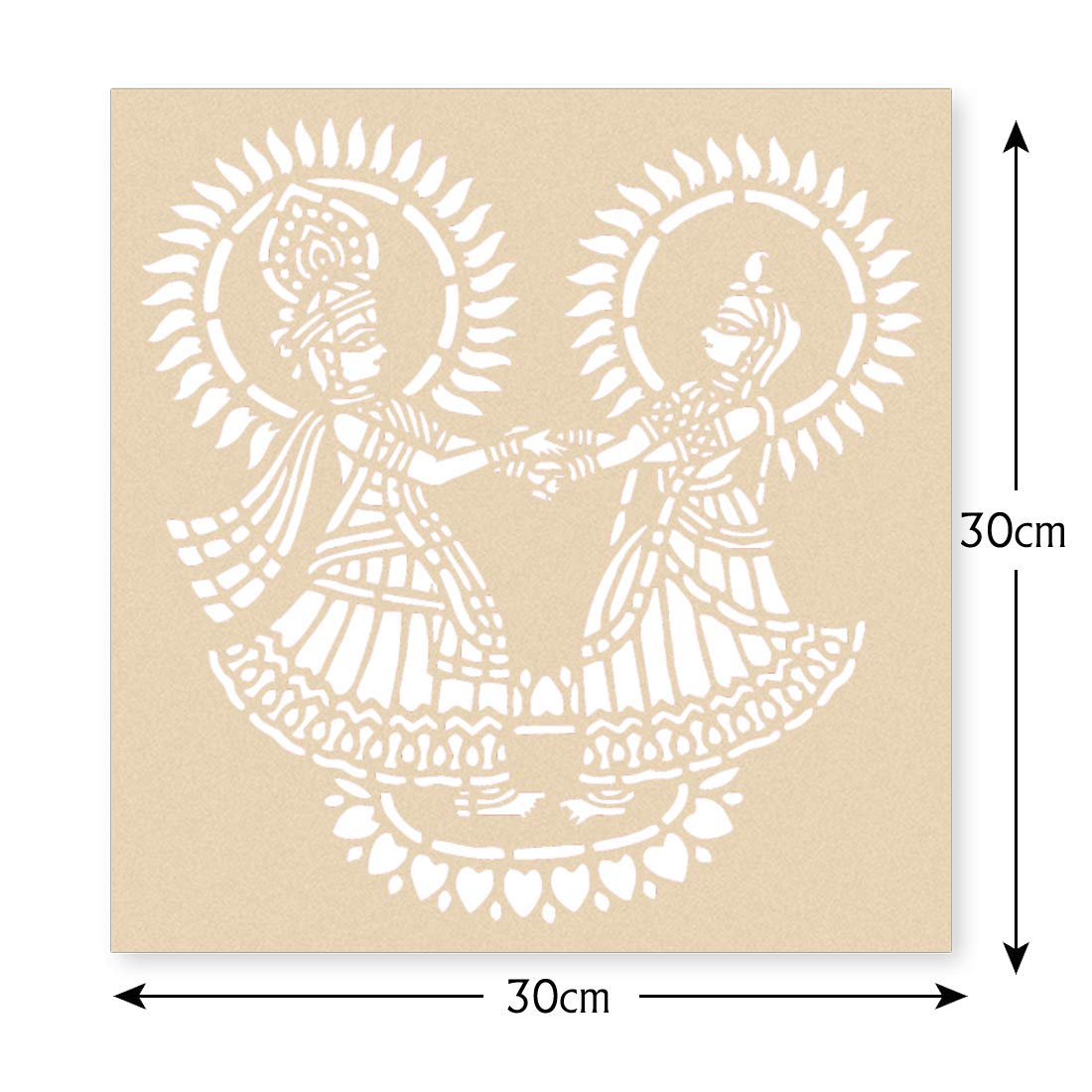 Buy Incredible Gifts India DIY Wooden Rangoli Stencils Set for Diwali ...
