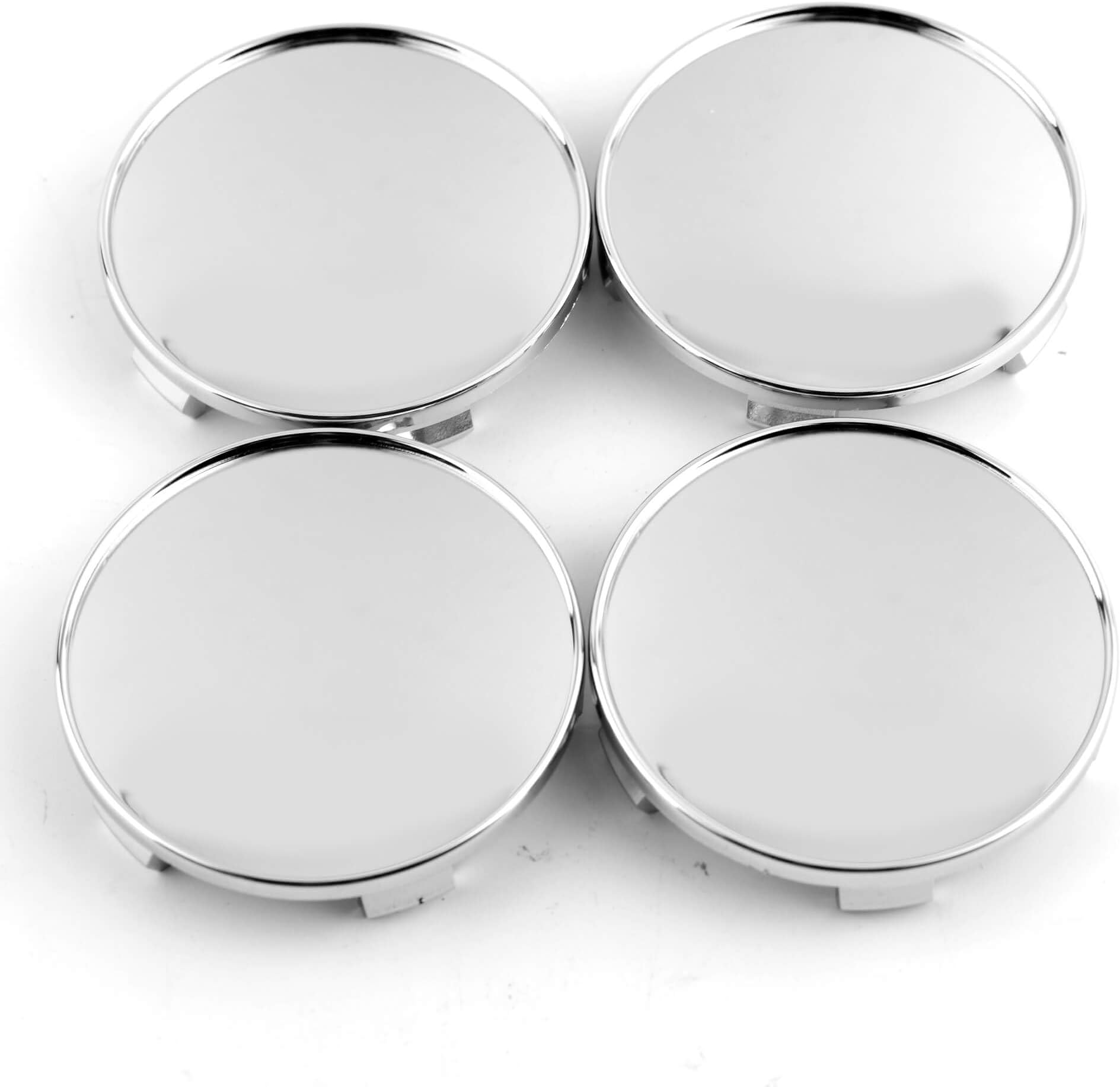 Amazon.com: RONTCOS Chrome 4pcs 56mm Car Wheel Center Caps Hub Tyre Rim ...