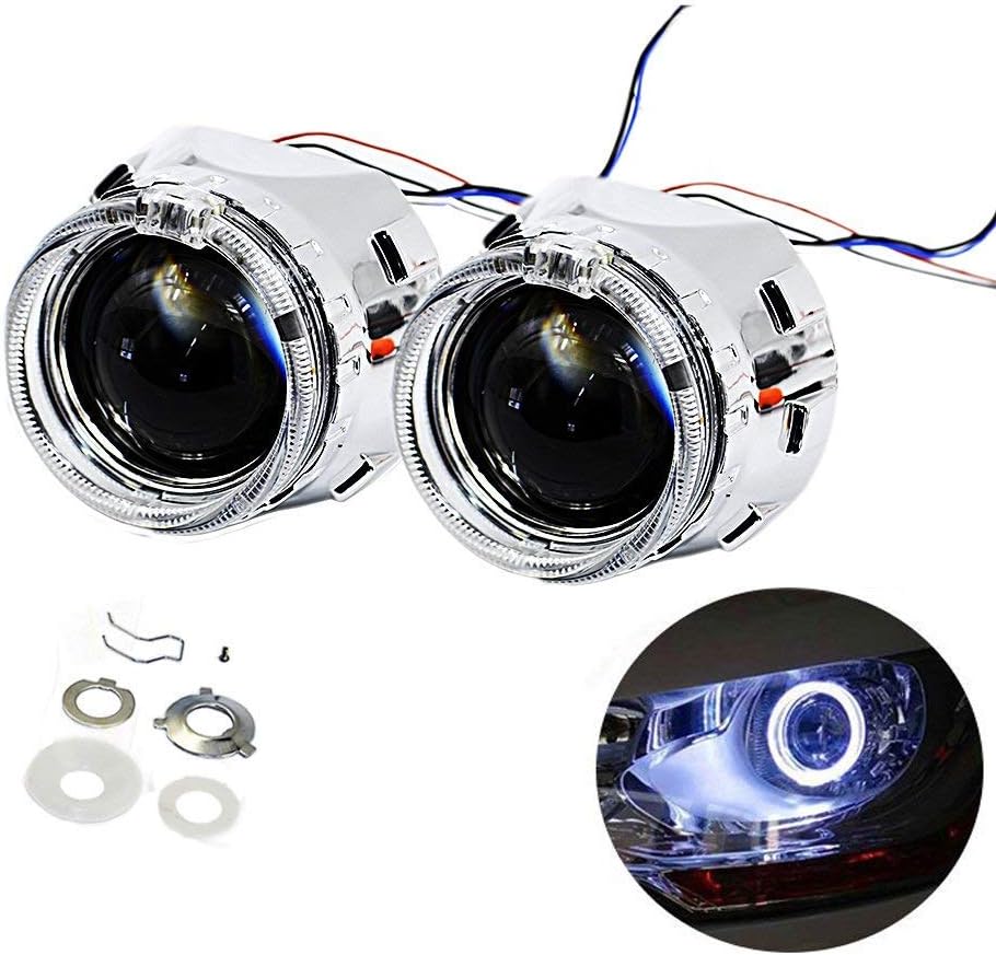 Amazon.com: Motorcycle Lights, Keenso Hi/Low Beam LED Projector ...