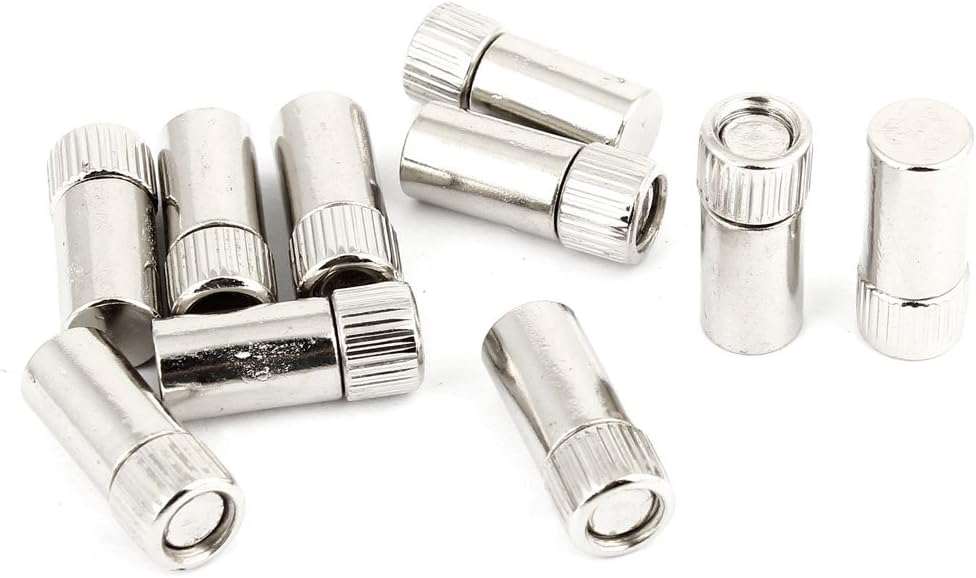 Glass Shelf Studs Pegs Holder Threaded 6.5mm Thread Dia 10 Pcs : Amazon ...