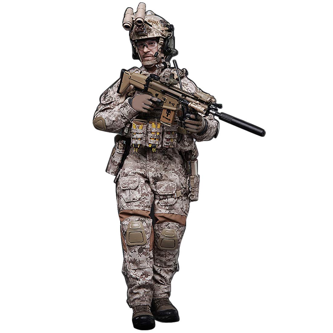 Amazon.com: Scakbyer 12 Inch Action Figures Military Set, 1/6 Scale ...