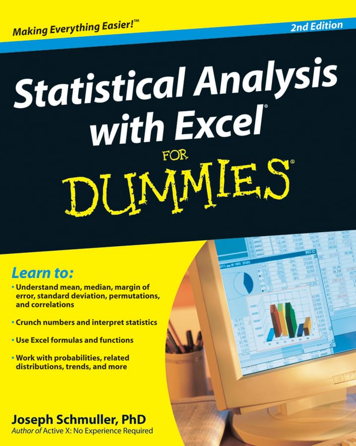 Statistical Analysis with Excel For Dummies | Amazon price tracker / tracking, Amazon price ...