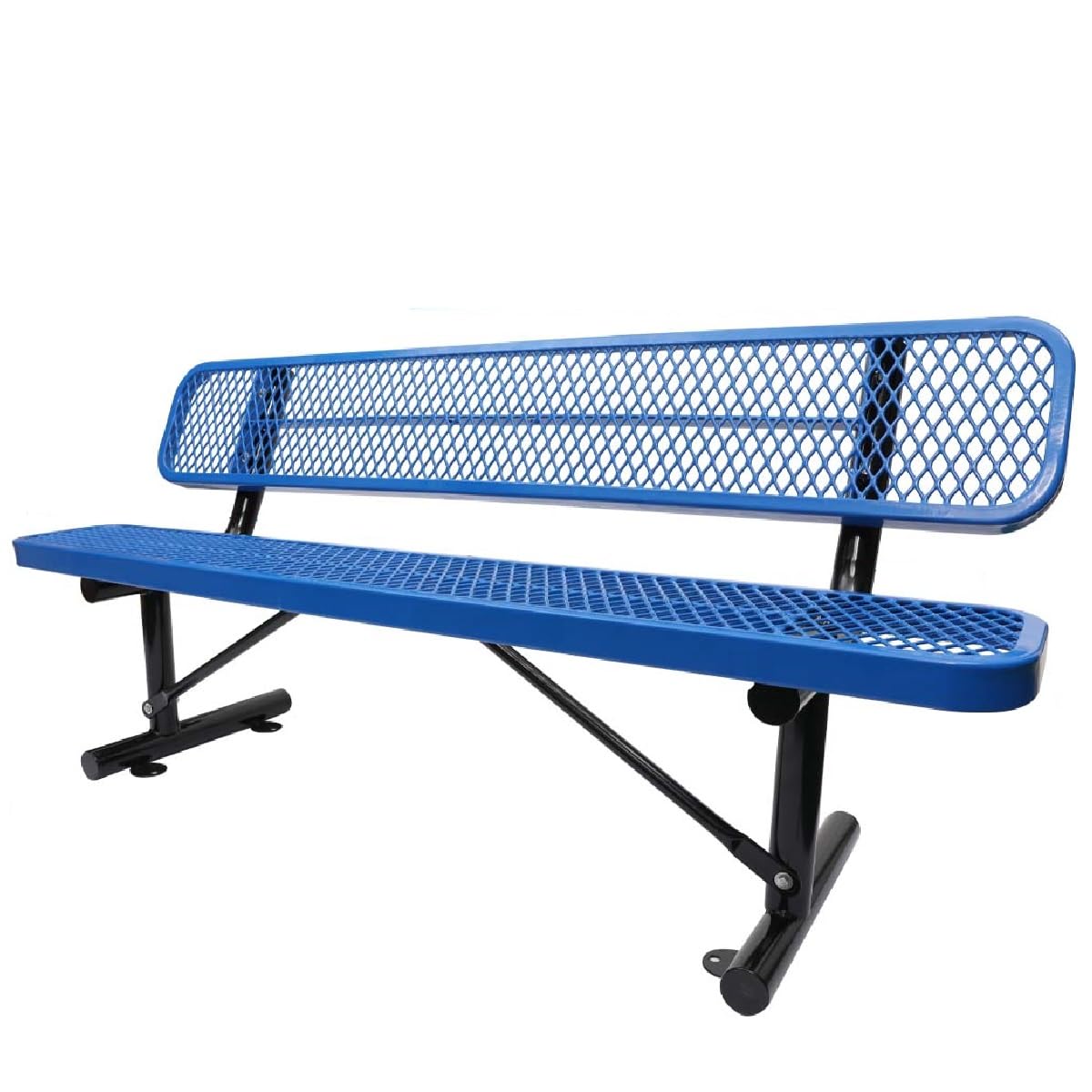 Amazon.com: phyfalip 6 ft. Outdoor Steel Bench Patio Porch Furniture ...