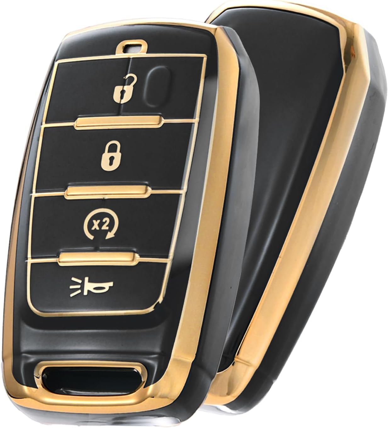 Amazon.com: Tukellen for Dodge Key Fob Cover Soft TPU Full Protection ...