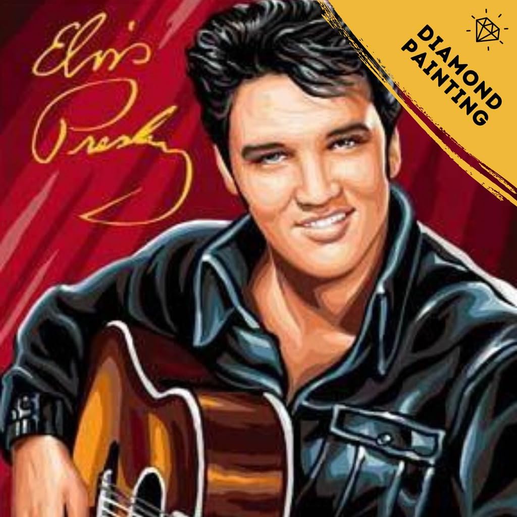 Amazon.com: Elvis Diamond Painting Kits for Adults Elvis Diamond Art for Adults Large Canvas ...