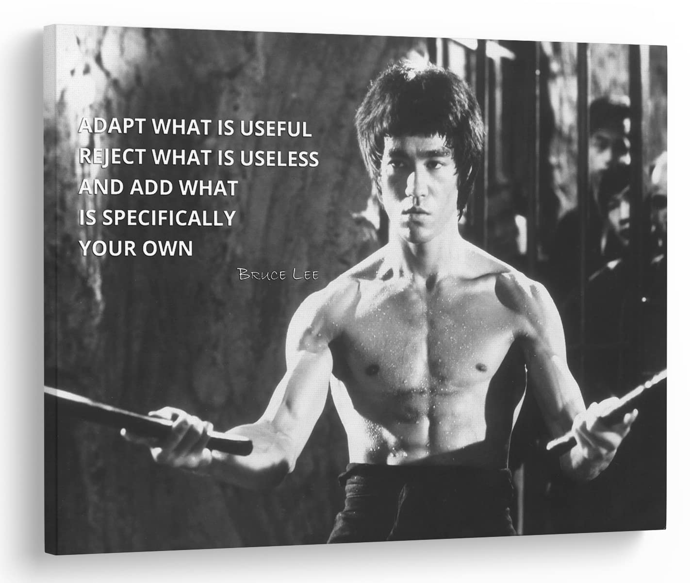 Amazon.com: Sports Positive Quotes Wall Decor for Bruce Lee ...