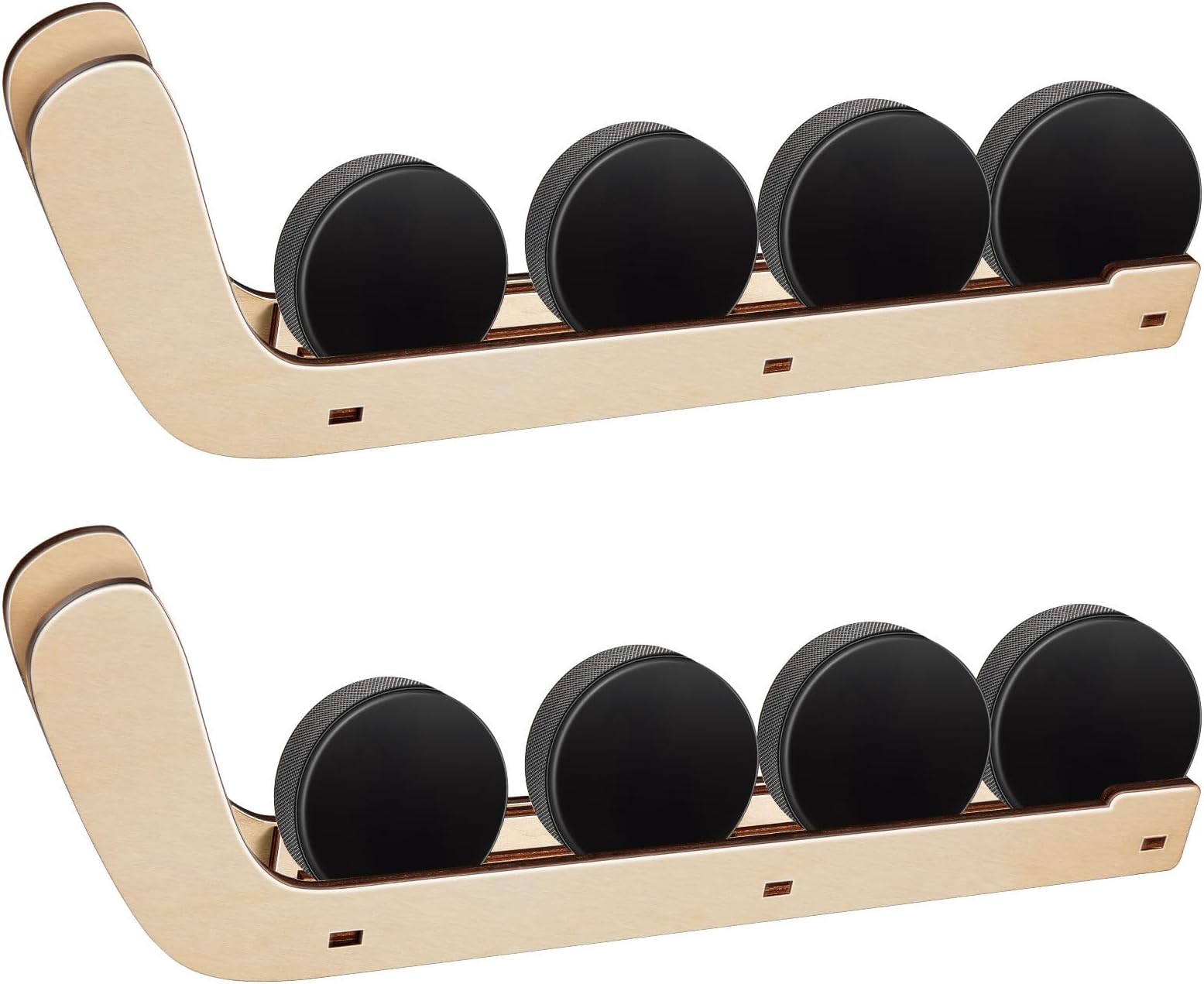 Amazon.com: Hockey Puck Display Case Wall Mount | Holds 6 | Player ...