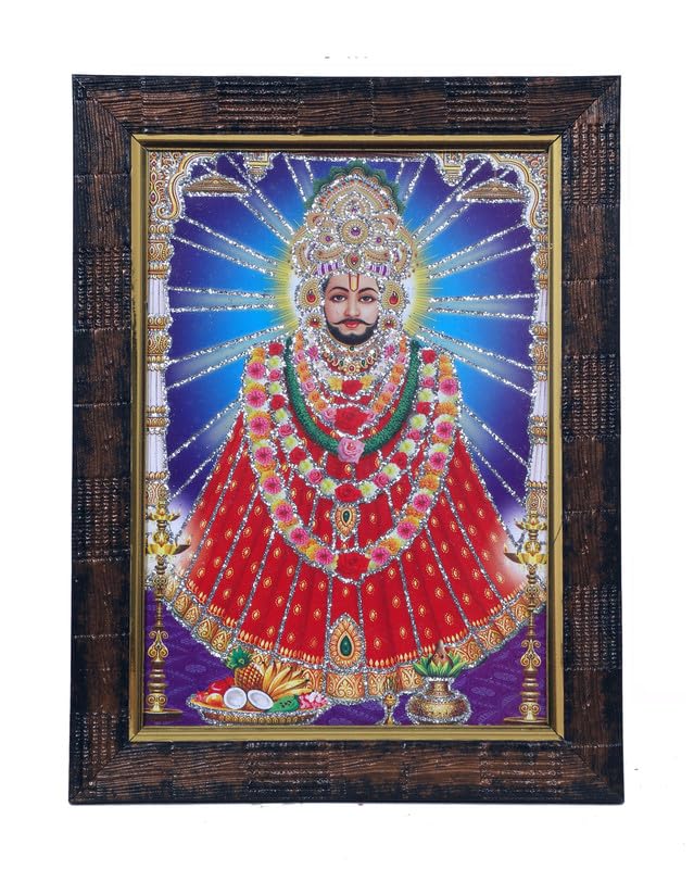Subhash Pushtak Khatu Shyam ji Hindu God Wooden Photo Frame Rectangular ...