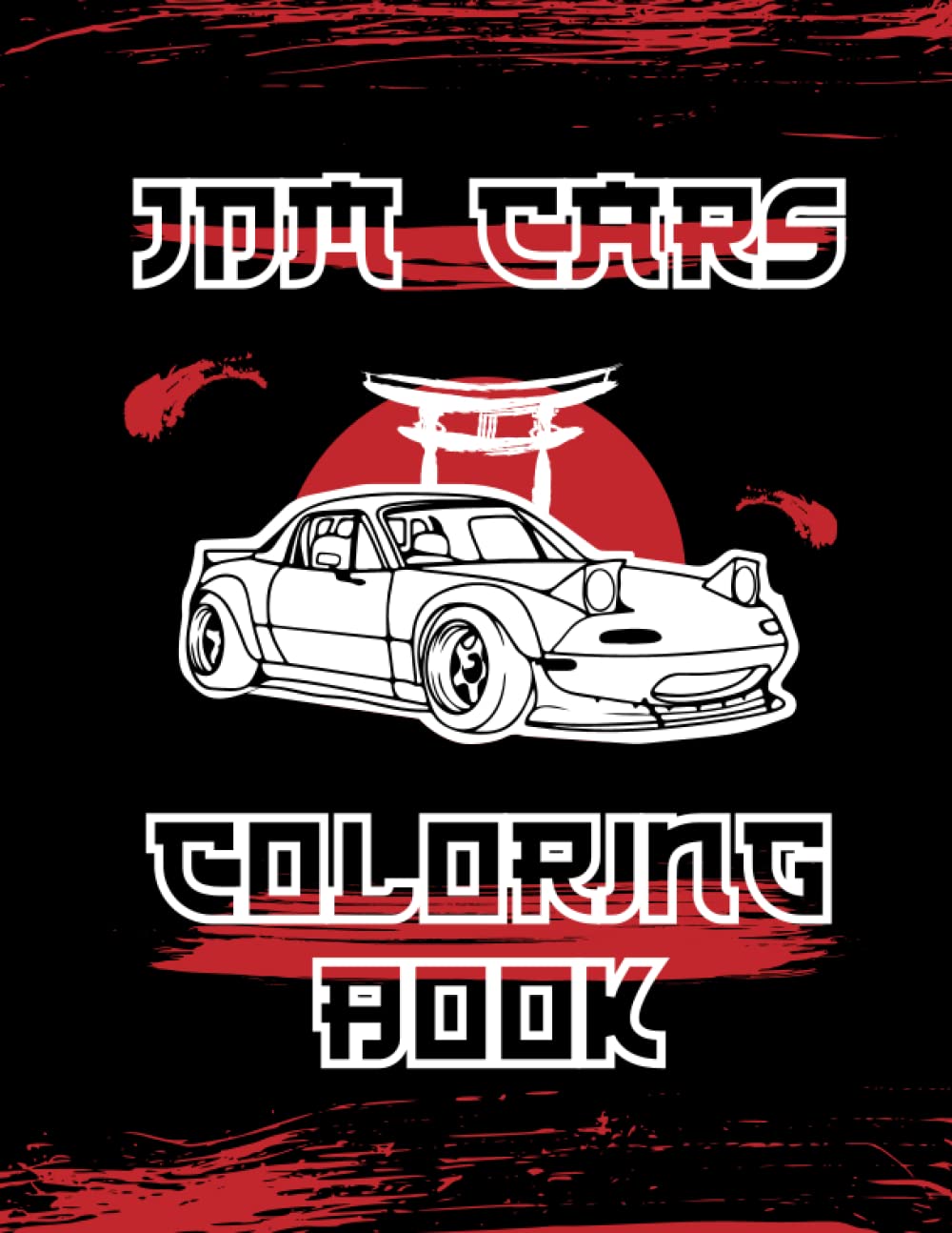 Buy JDM Cars Coloring Book:: 30 JDM Japanese Cars Coloring Pages For ...