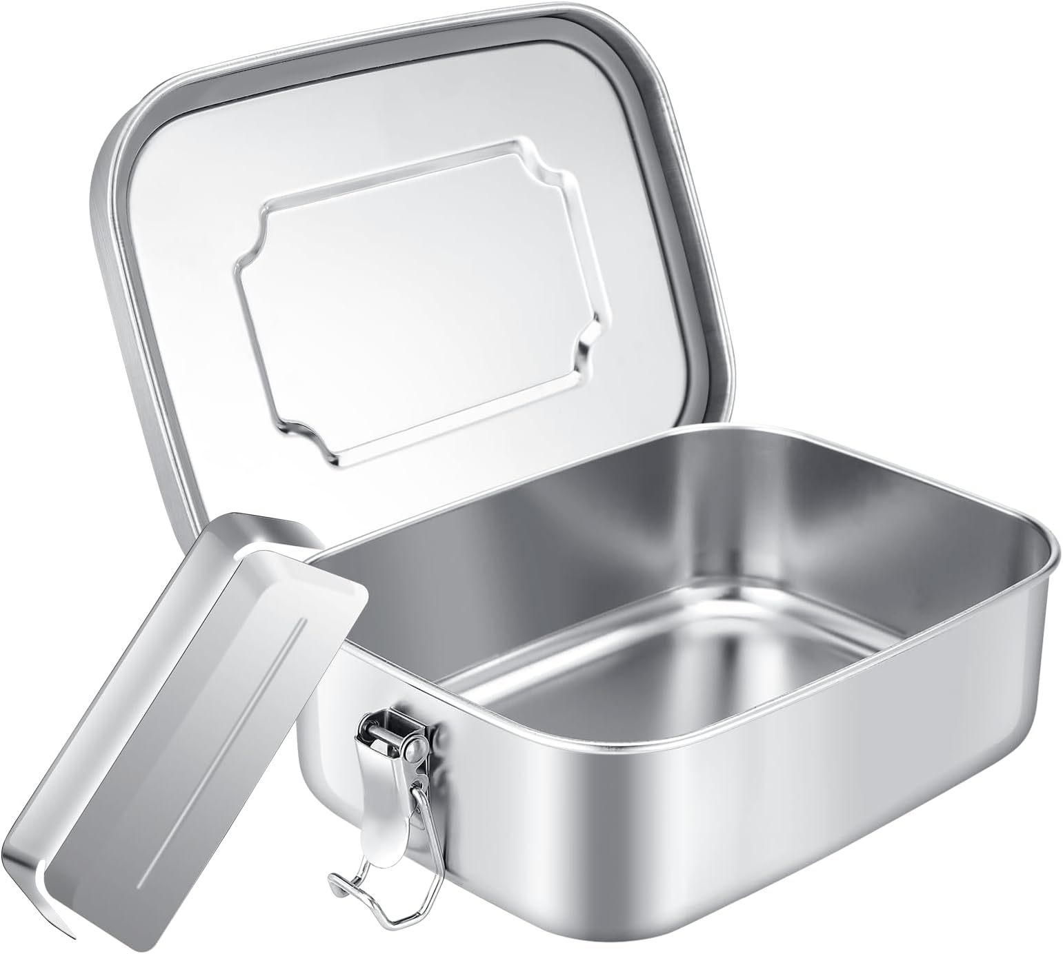 Mesybveo Boîte à Bento en Acier Inoxydable, 2000ML Lunch Box en Anti ...