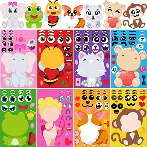 Amazon.com: Wish Stickers for Kids -32 PCS Wish Make a Face Crafts ...