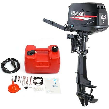 Amazon.com: BJTDLLX hangkai Outboard Motor, 4-Stroke 6.5HP Boat Engine Motor Water Cooling ...