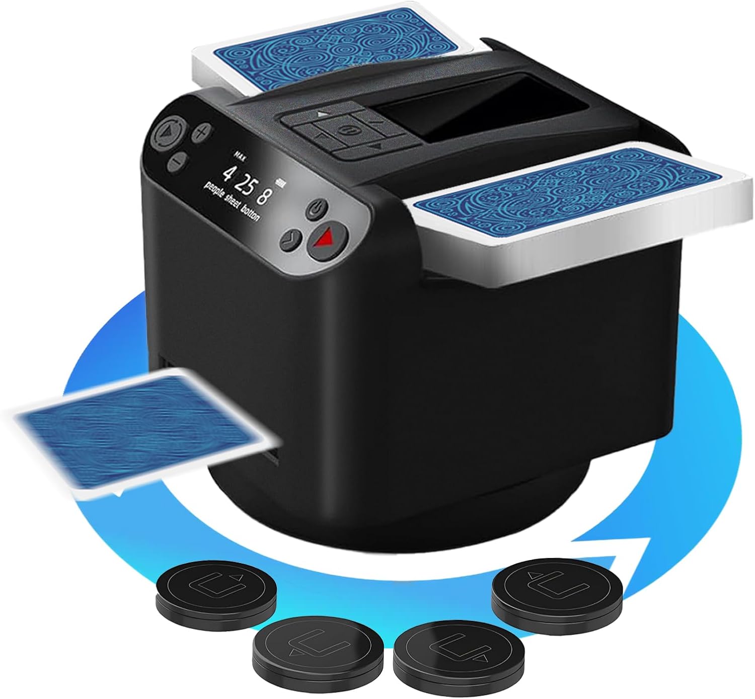 Amazon.com: New Automatic Card Shuffler and Dealer Machine, 2-in-1 ...