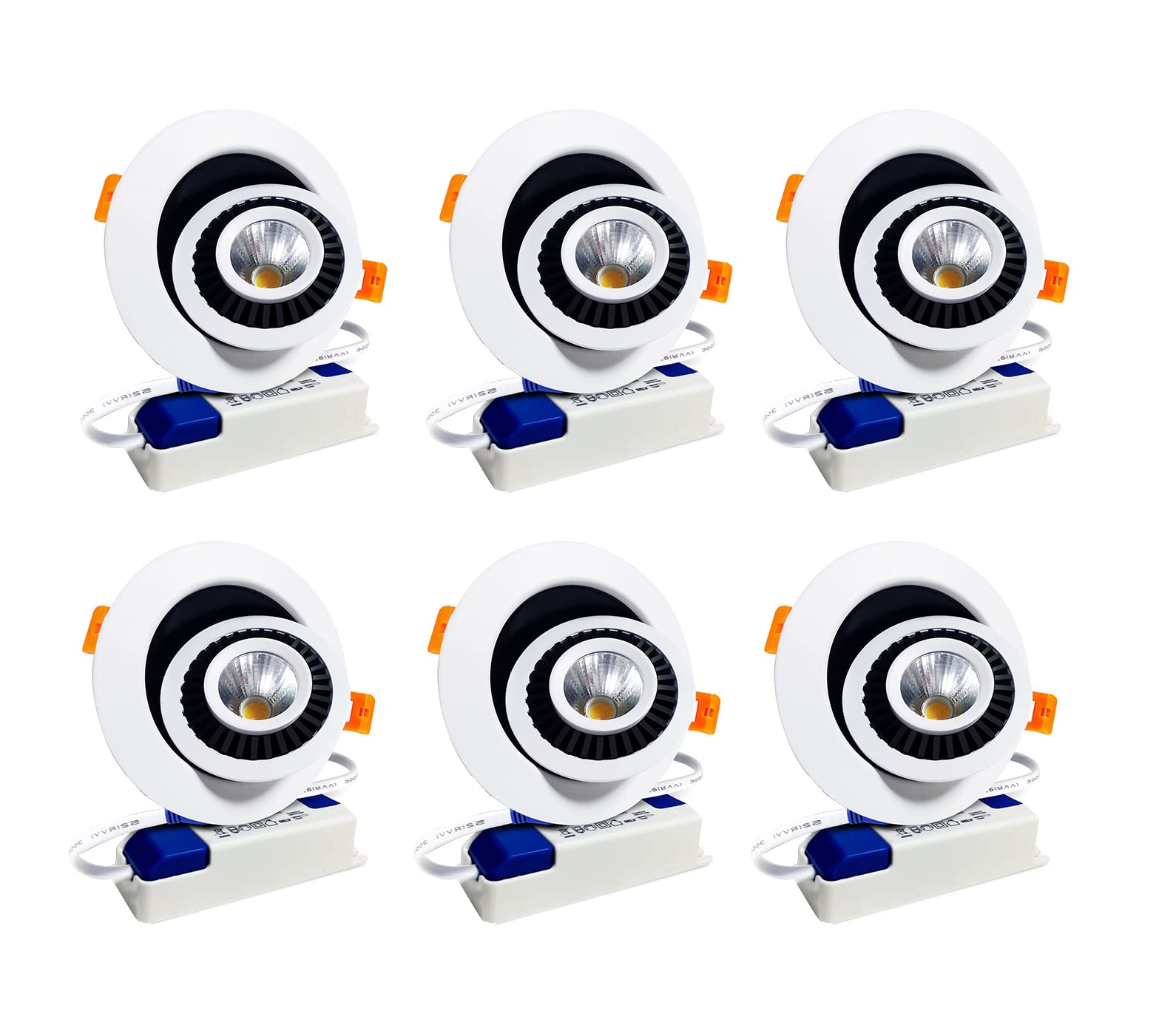 Zabalar Highlight 4 Inch 8W LED Lights Switch by ON/OFF Button Aluminum ...