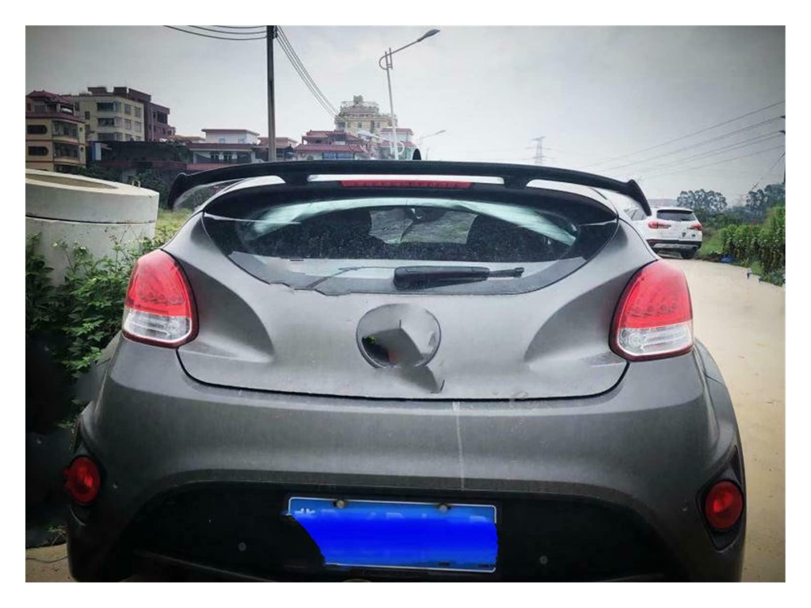 Buy Tail Wing Carbon Fiber Rear Roof Wing Spoiler Car Body Kit ...