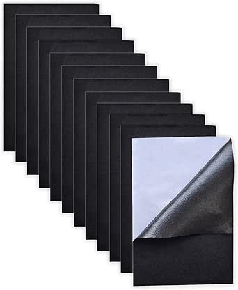 Self Adhesive Felt Sheets, 12 Pieces Sticky Felt for Crafts, 8"x12 ...