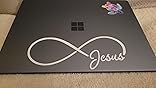 Amazon.com - Jesus Decals 4 Pack: Jesus Heart, Jesus Cross, Jesus ...