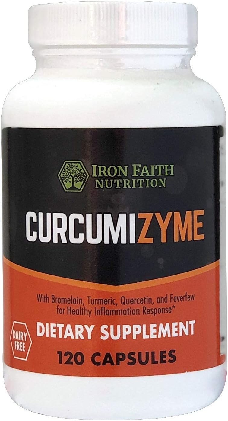 Amazon.com: Iron Faith Nutrition Curcumizyme Joint Relief & Healthy ...