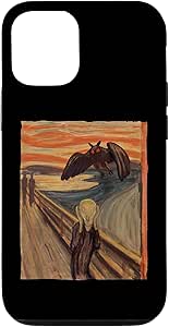 Amazon.com: iPhone 12/12 Pro Monster Novelty Scream Moth Man Creature Halloween Cryptid Case ...