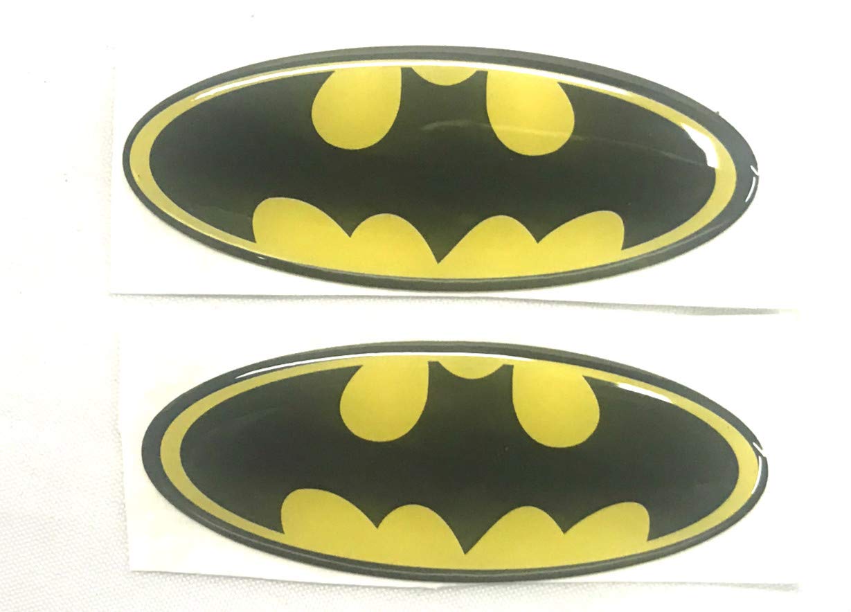 Sparkoo 2x Batman Steering Wheel Logo Emblem Badge Overlay Decal ...