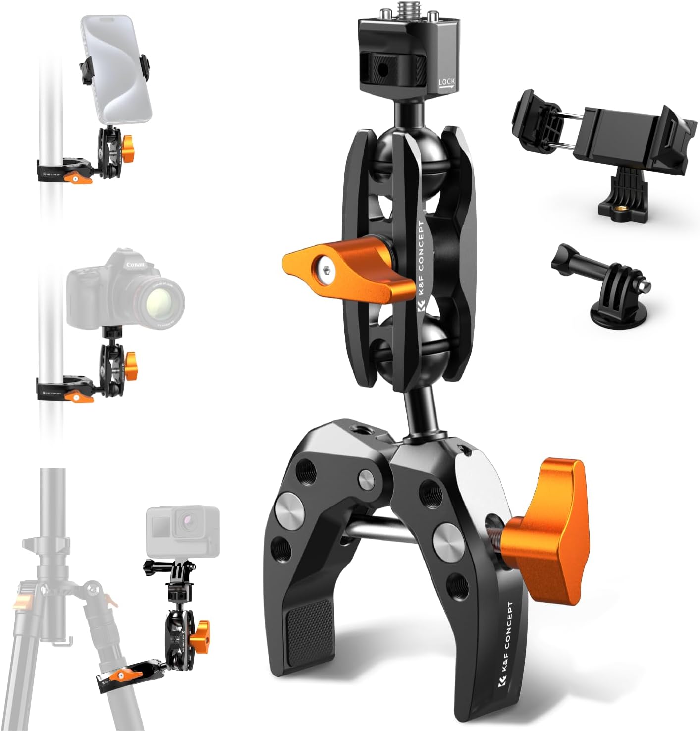 Amazon.com : CAMVATE Camera Clamp Mount for DSLR Camera Led Video Light ...