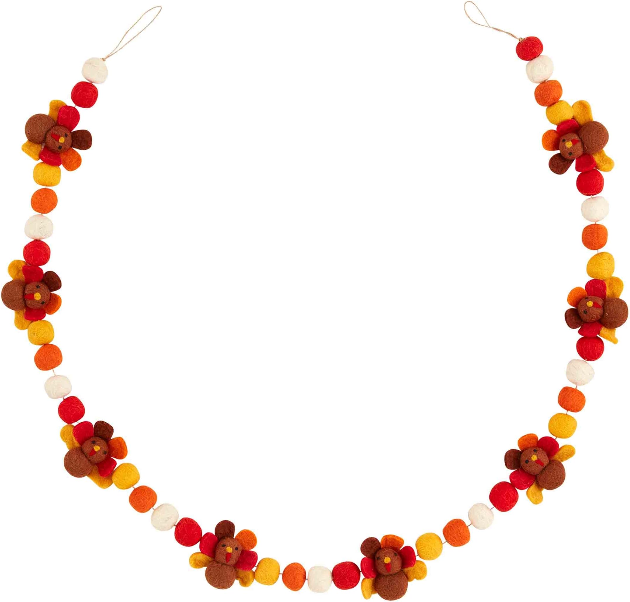 Amazon.com: Capoda Fall Decorations Autumn Felt 3D Pumpkins Banner ...