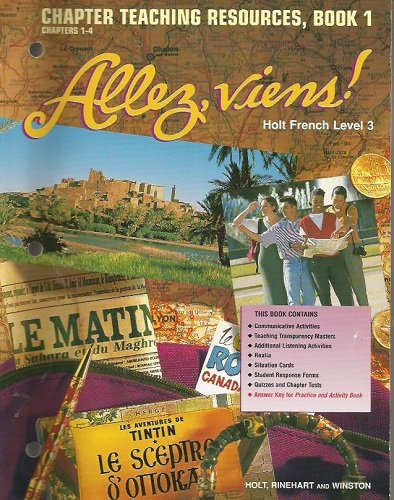 Allez, viens! Holt French Level 3 teaching resources, book 1: various ...