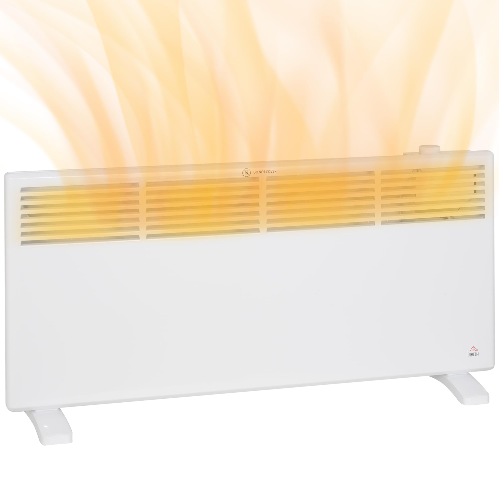 HOMCOM Portable Panel Heater, 2000W Electric Space Heater with ...