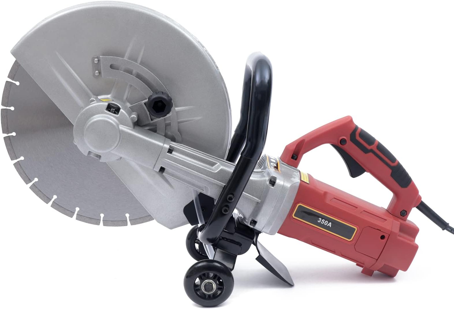 14" Electric Concrete Cutter Saw Circular Wet/Dry Guide Roller W/Water ...