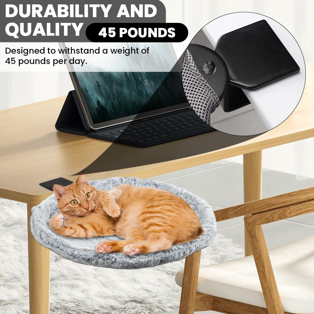 Snapklik.com : PUXING Cat Desk Bed Space-Saving Semi-Circular Desk Cat ...