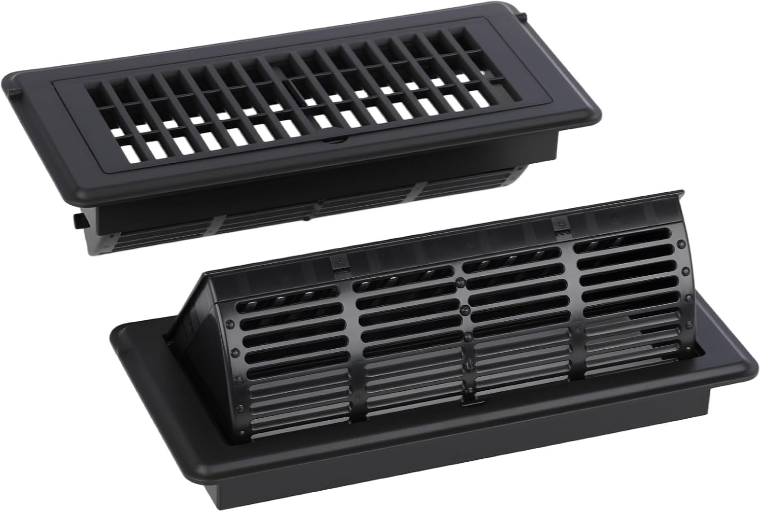 2-in-1 Vent Deflector & Floor Vent Covers, Floor Register 4x10, 2 Pack ...