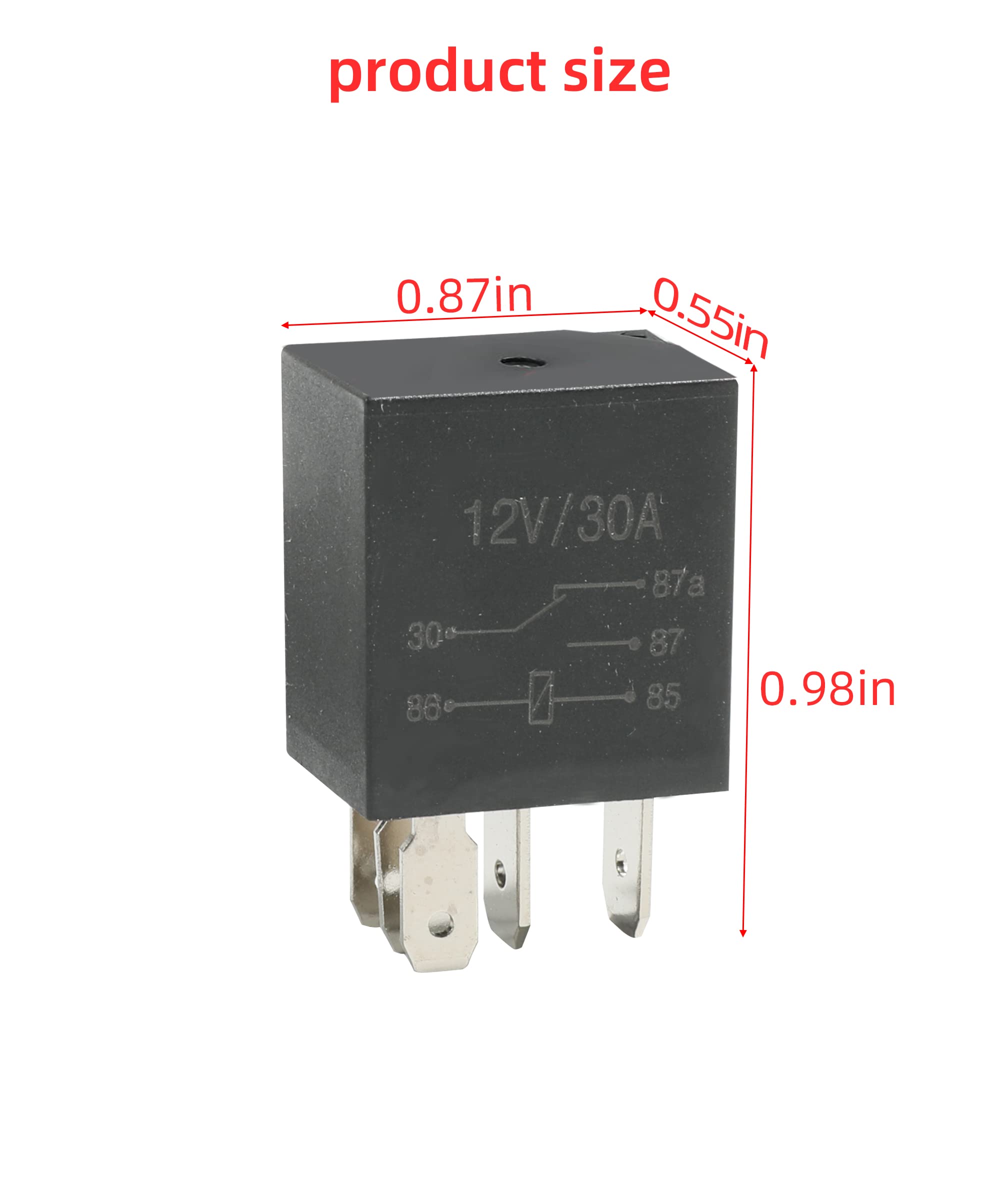 Snapklik.com : AOCISKA 4 Packs 30A Starter Relay,5 Pin 12V Relay,Multi ...