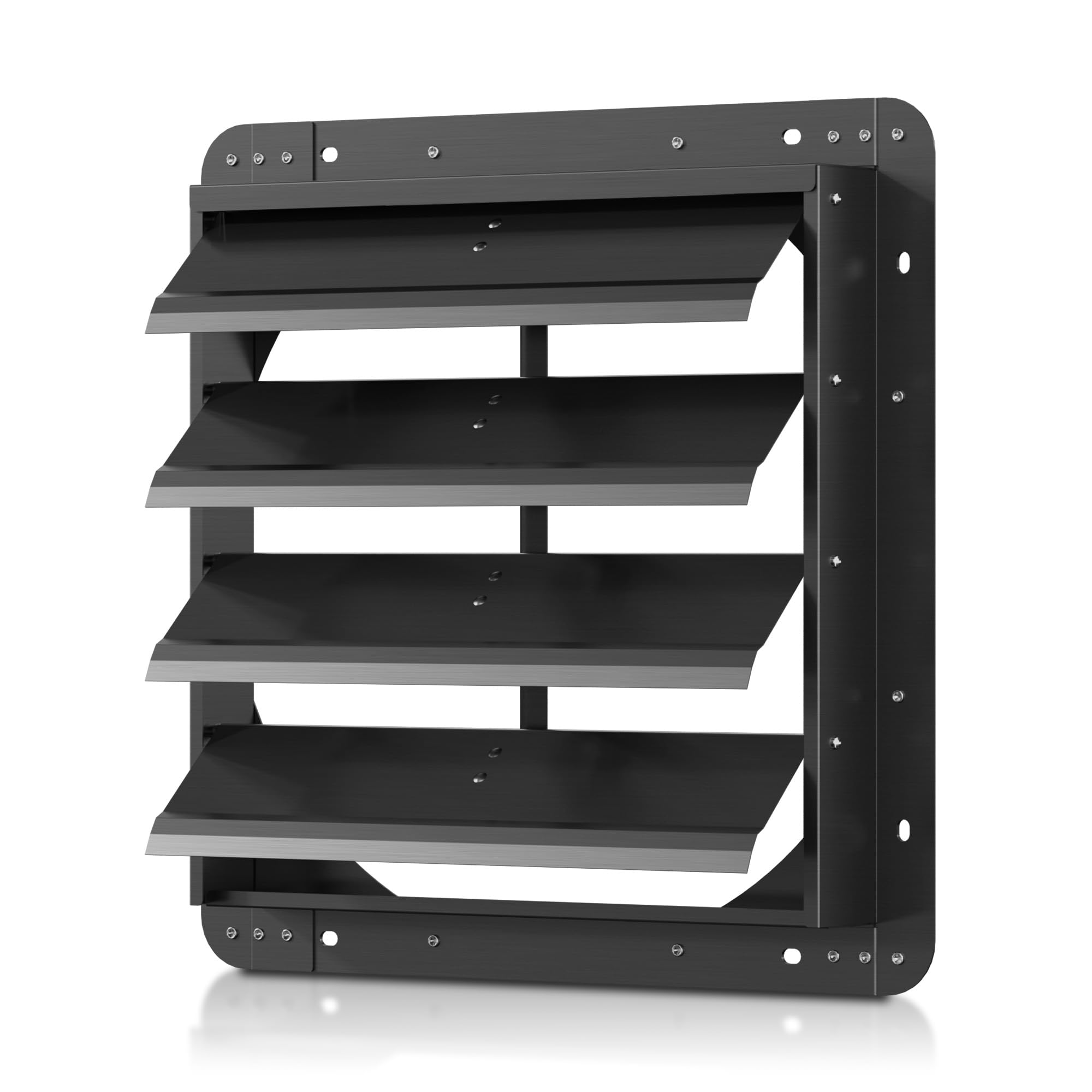 Snapklik.com : 16 Inch Aluminum Automatic Shutter Louver Vent