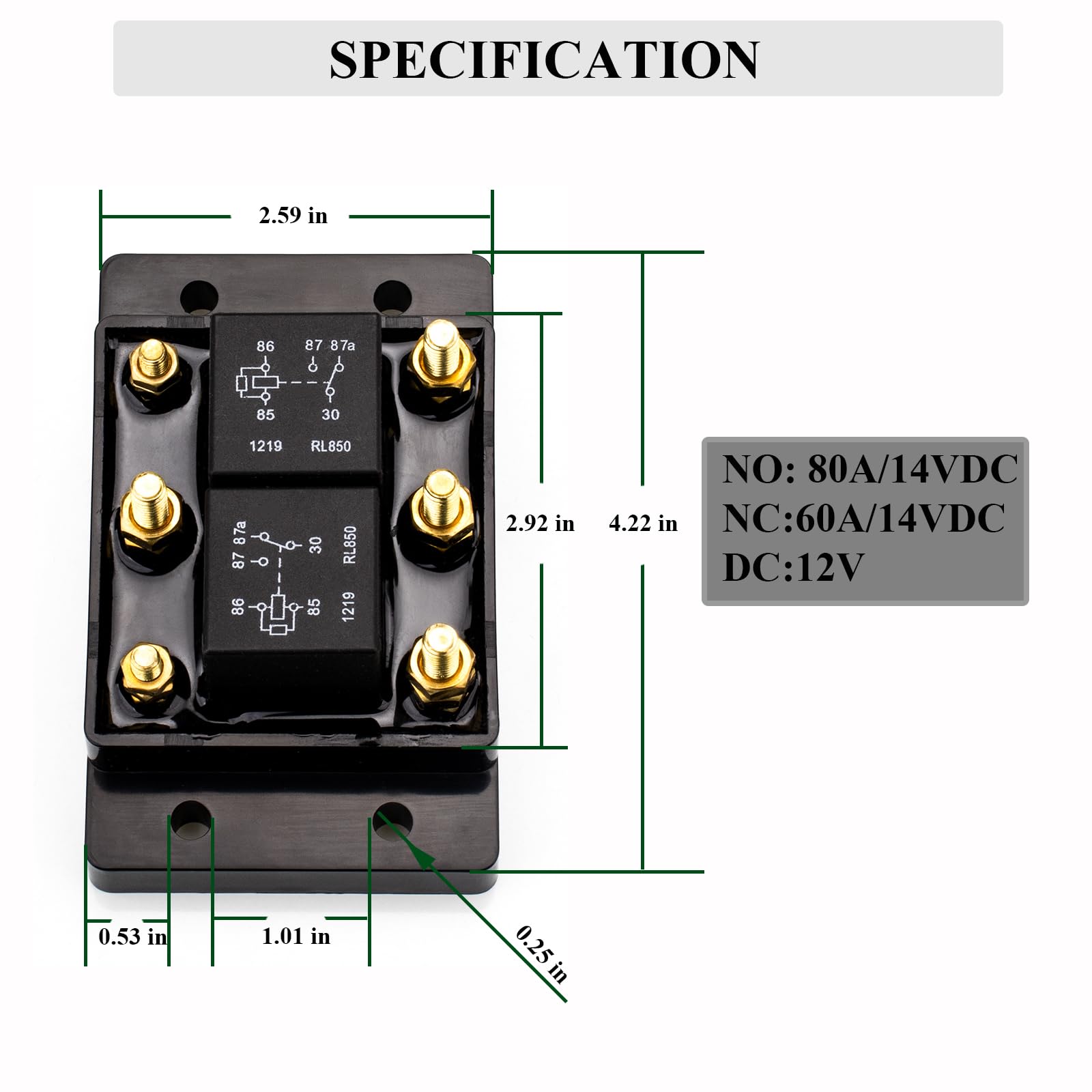 Snapklik.com : HOPUT Forward And Reverse Relay Module For Tarp Or Winch ...