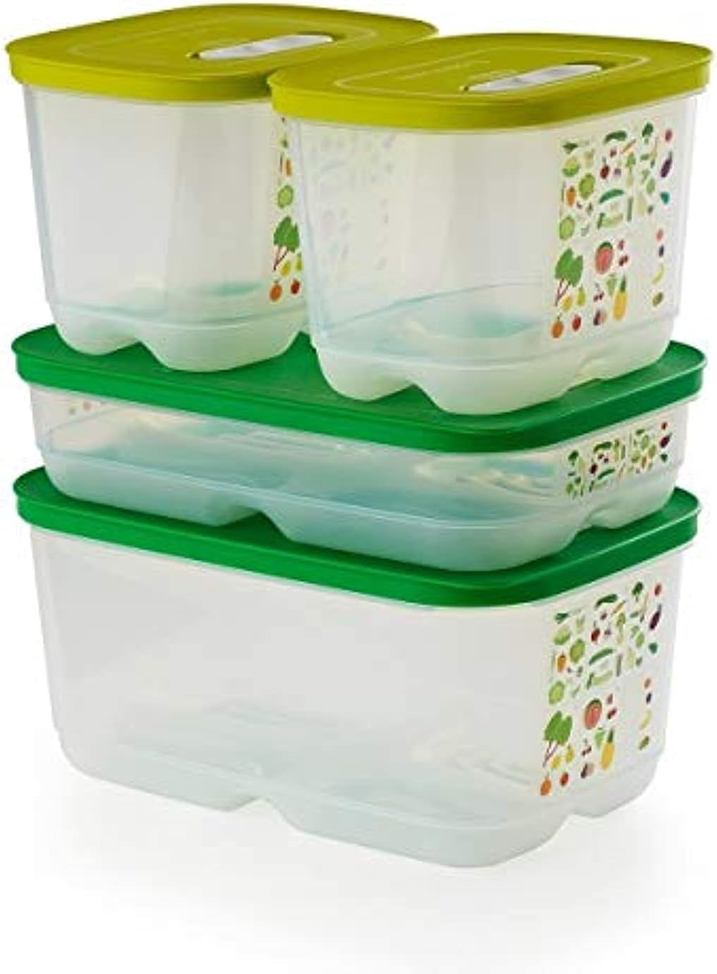 Amazon.com: Tupperware Fridgesmart Container 4 Pcs Set Newest Design ...