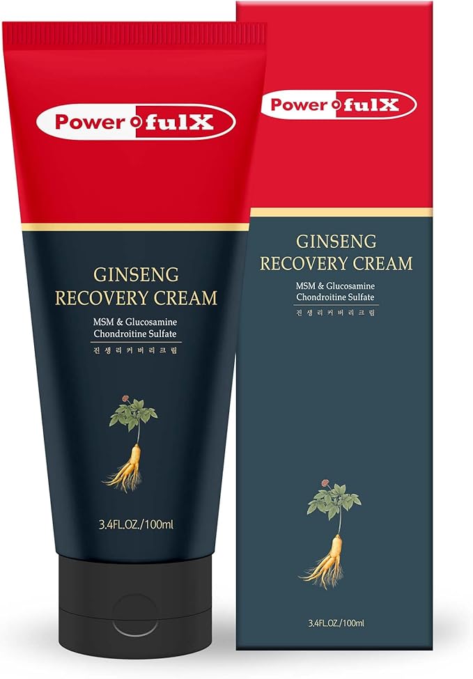 Amazon.com: PowerfulX Ginseng Recovery Cream | Asian Ginseng Muscle ...