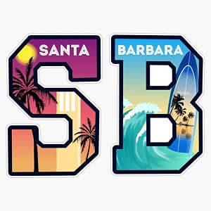 Amazon.com: Santa Barbara Vinyl Sticker Waterproof Decal Laptop Wall ...