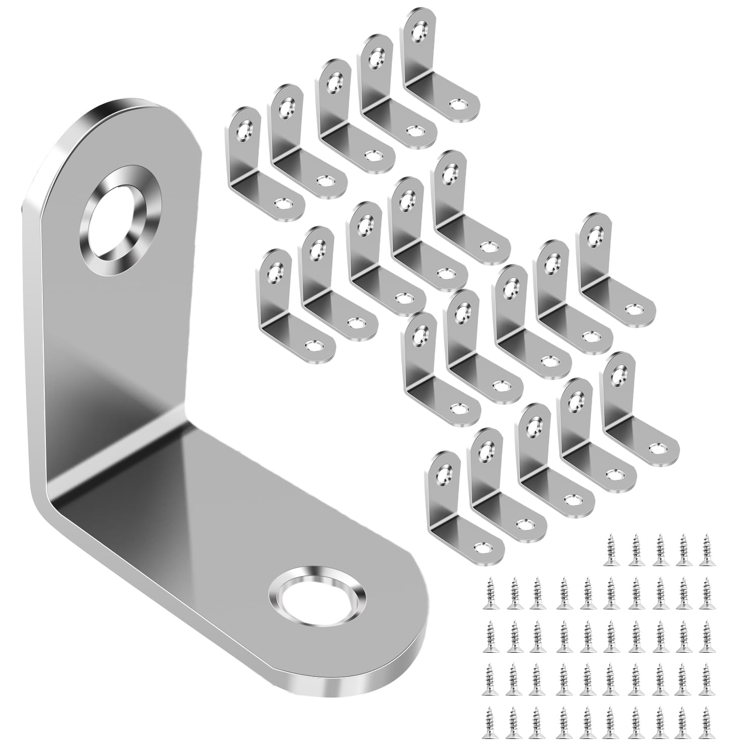 shinfly Angle Brackets, 30×30 mm Brackets 20 Pcs, l Brackets for Wood ...
