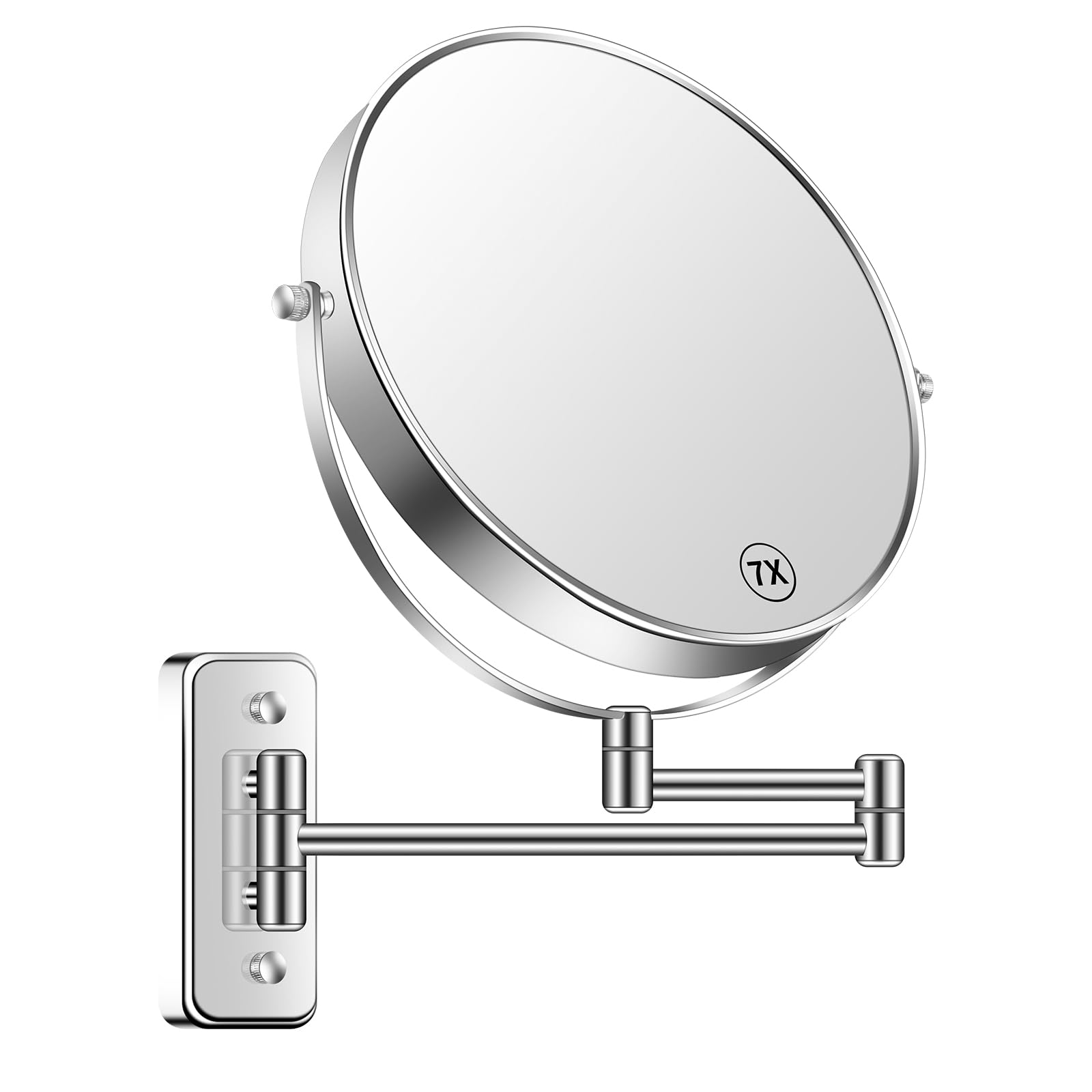 Wall Mounted Cosmetic Magnifying Mirrors Dual Sided 360° Magnifying